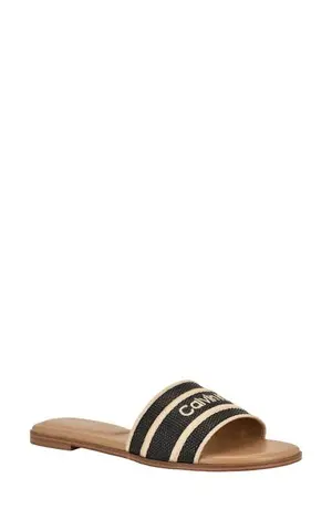 Calvin Klein Kendell Slide Sandal - Black/natural