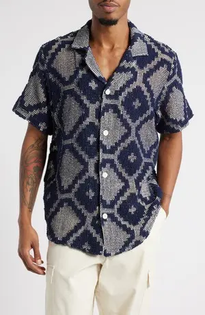 Oas Trastevere Cuba Crochet Camp Shirt - Muli
