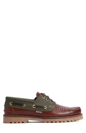 Barbour Deck Boat Shoe - Mahogany