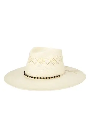 San Diego Hat Anytime Woven Fedora - Natural