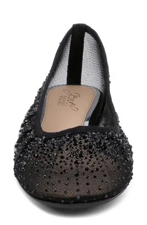 Badgley Mischka Nuala Embellished Flat - Black