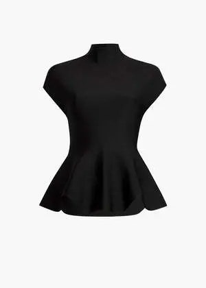 Khaite Andra Knit Top - Black