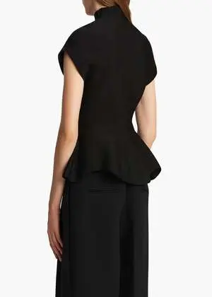 Khaite Andra Knit Top - Black