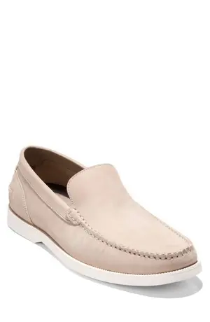 Cole Haan Hampton Loafer - Sesame Nubuck / Ivory