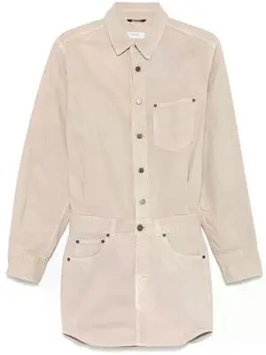 HAIKURE Tamu Mini Shirt Dress - Neutrals
