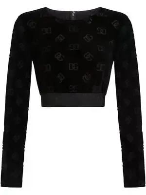 Dolce & Gabbana Jacquard Sweatshirt - Black