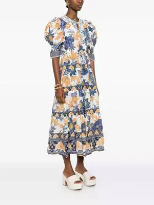 Farm Rio Flowers-print Maxi Dress
