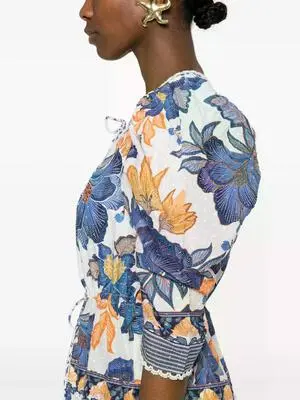 Farm Rio Flowers-print Maxi Dress