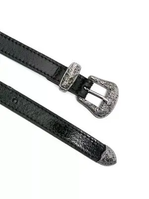 GOLDEN GOOSE Tex Trittico Belt - Black