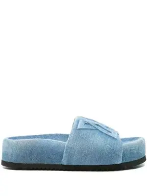 VIC MATIE Denim Slides