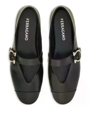 FERRAGAMO Gancini Ballet Flats - Black