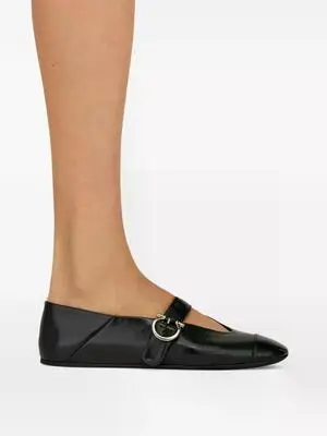 FERRAGAMO Gancini Ballet Flats - Black