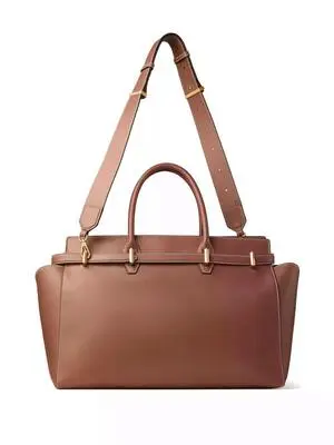 JIMMY CHOO Diamond Belted Tote - Brown