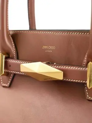 JIMMY CHOO Diamond Belted Tote - Brown