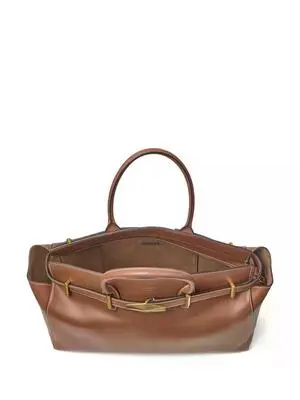 JIMMY CHOO Diamond Belted Tote - Brown