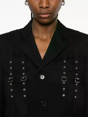 Noir Kei Ninomiya X Comme Des Garcons Cut-out Blazer