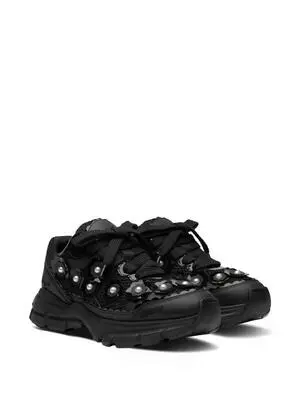 Axel Arigato Marathon Flwr Runner Sneakers - Black