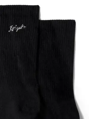Axel Arigato Logo-embroidered Socks - Black