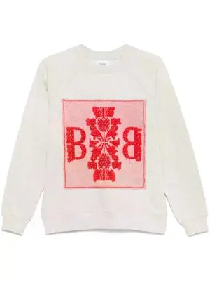 BARRIE B-logo Sweatshirt - Neutrals
