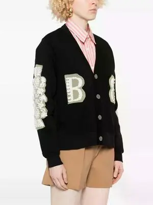 BARRIE B-logo Cardigan - Black