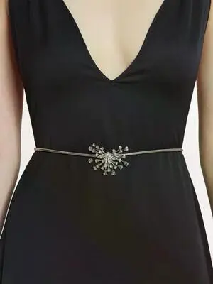 LANVIN Crystal-embellished Skinny Belt