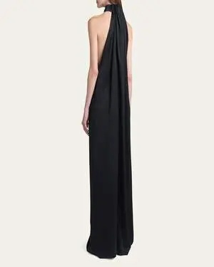 Stella McCartney Envers Draped Halterneck Jumpsuit