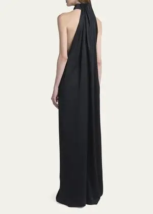 Stella McCartney Envers Draped Halterneck Jumpsuit