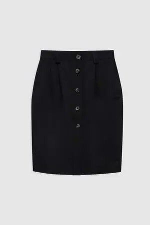 ANINE BING Zaire Knee-length Skirt - Black