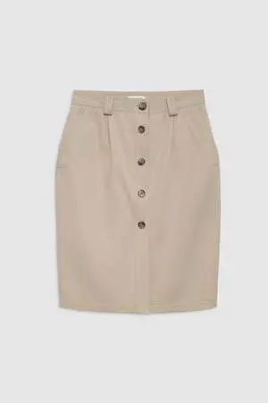 ANINE BING Zaire Knee-length Skirt - Oatmeal