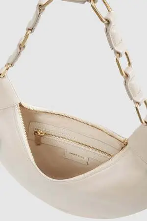 ANINE BING Kate Hobo Bag - Bone