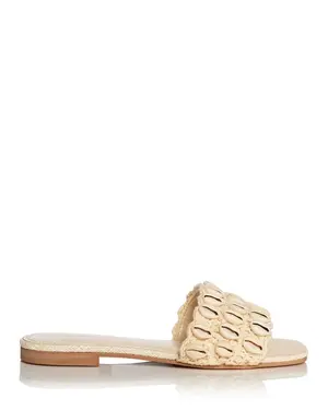 Aqua The White Lotus X Slide Sandals