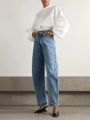 Alaïa High-rise Barrel-leg Jeans