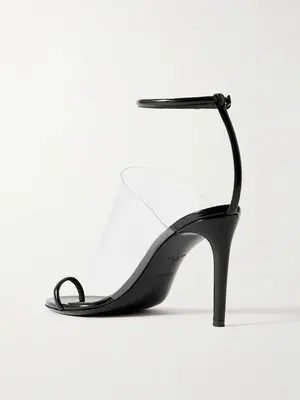 Alaïa Asymmetric Patent-leather And Pvc Stiletto Sandals