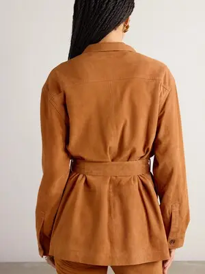 BLAZÉ MILANO Viva Belted Suede Jacket