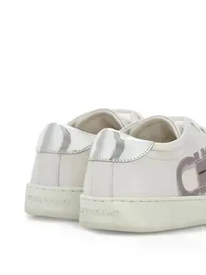 FERRAGAMO Double Gancini Sneakers - White
