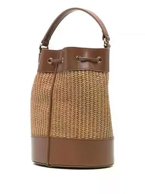 GIANVITO ROSSI Tassel-detail Bucket Bag - Brown