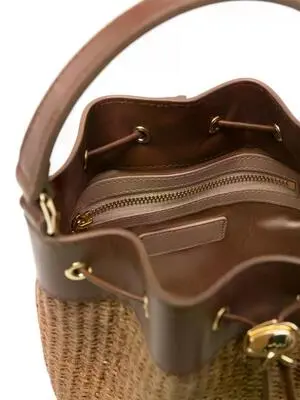 GIANVITO ROSSI Tassel-detail Bucket Bag - Brown