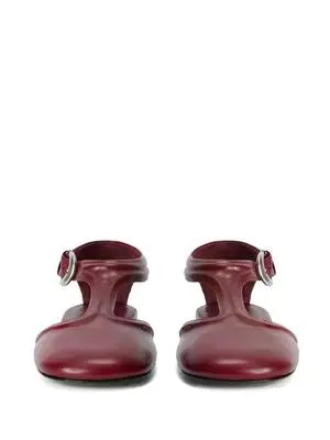 JIL SANDER Mary Jane Ballerina - Red