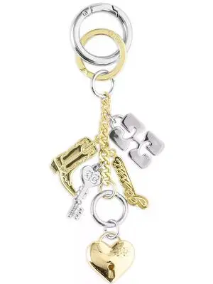 GANNI Two-tone Keyring - Gold
