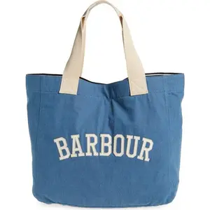 Barbour Emily Cotton Canvas Tote - Denim