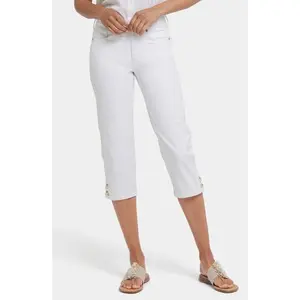 NYDJ Marilyn Button Detail Capri Jeans