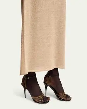 Saint Laurent Babylone Strappy Chain Stiletto Sandals