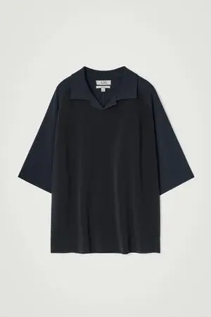 Cos Color-block Double-faced Polo Shirt