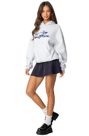 EDIKTED Retro Rides Graphic Hoodie