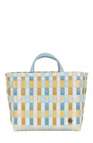 HANDED BY Multitone Recycled Plastic Shopper - Mustard Mix