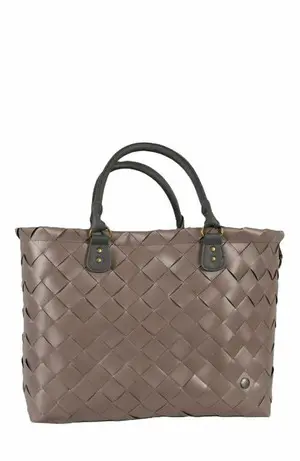 HANDED BY Saint Tropez Recycled Plastic Weekender Bag - Stone Brown