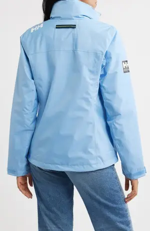 Helly Hansen Crew 2.0 Waterproof Midlayer Hooded Sailing Jacket - Bright Blue