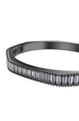 SWAROVSKI Matrix Baguette Crystal Octagonal Bangle Bracelet - Grey