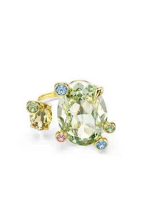 SWAROVSKI Gema Crystal Open Band Ring - Green