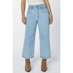 UNPUBLISHED Gemma High-waist Wide-leg Jeans - Silverlake